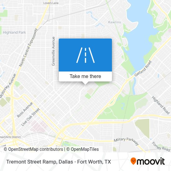 ¿Cómo llegar a Tremont Street Ramp, Dallas en autobús o tren ligero?