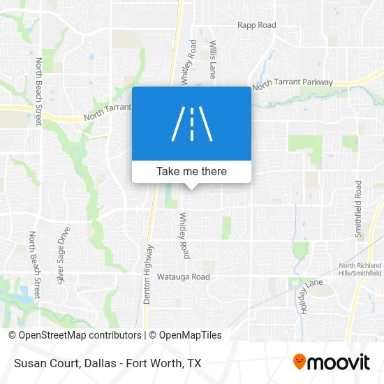 How to get to Susan Court, Dallas - Fort Worth, TX by