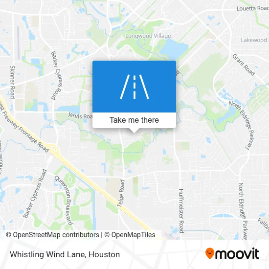 ¿Cómo llegar a Whistling Wind Lane, Houston en autobús o tren ligero?