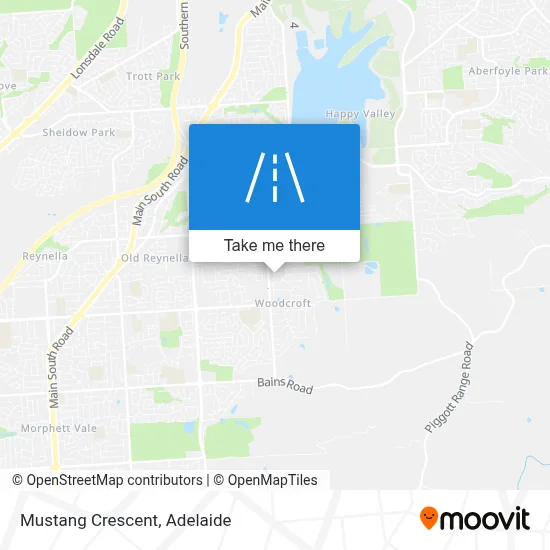 How to get to Mustang Crescent, Woodcroft by bus or train?