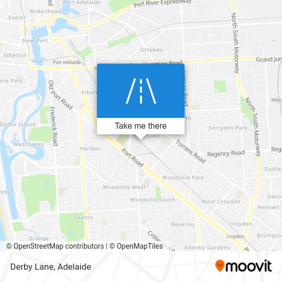 How to get to Derby Lane, Woodville by bus, train or light rail?