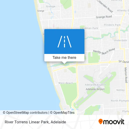 How to get to River Torrens Linear Park, West Beach by bus?