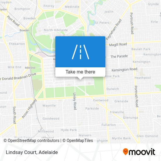 How to get to Lindsay Court, Adelaide by bus, train or light rail?