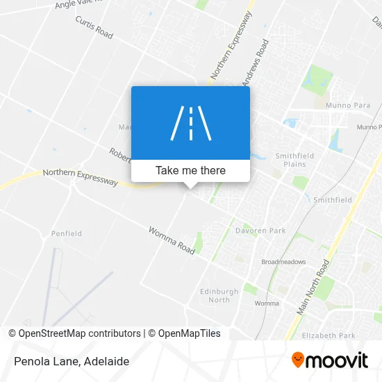How to get to Penola Lane, Andrews Farm by bus or train?