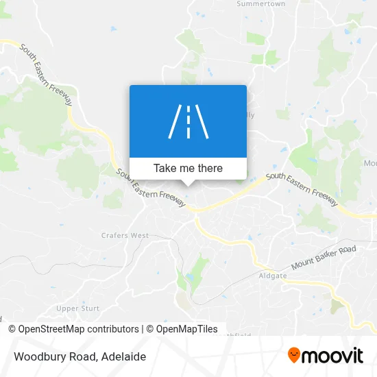 How to get to Woodbury Road, Crafers by bus?