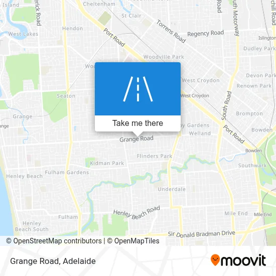How to get to Grange Road, Flinders Park by bus, train or light rail?