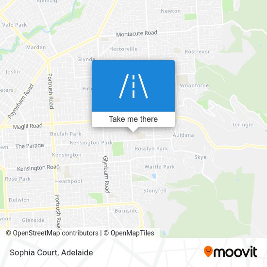 How to get to Sophia Court, Magill by bus or train?