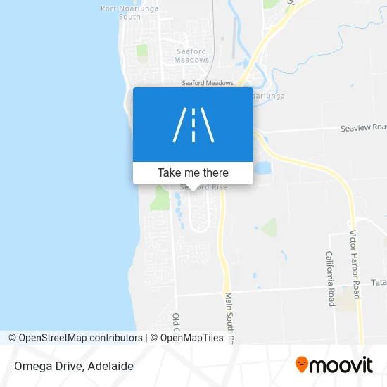 How to get to Omega Drive, Seaford Rise by bus or train?