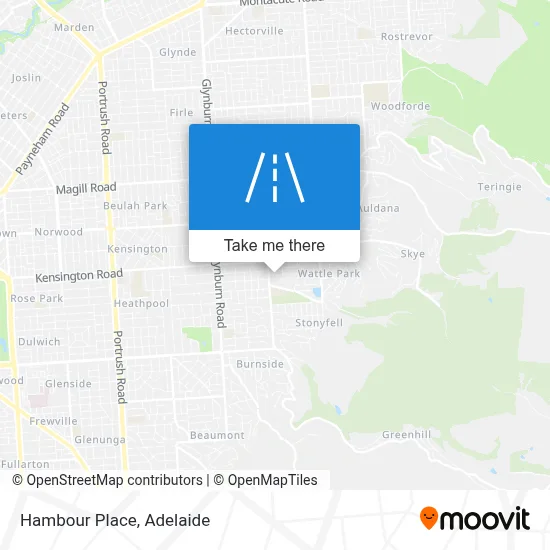 How to get to Hambour Place, Wattle Park by bus or train?