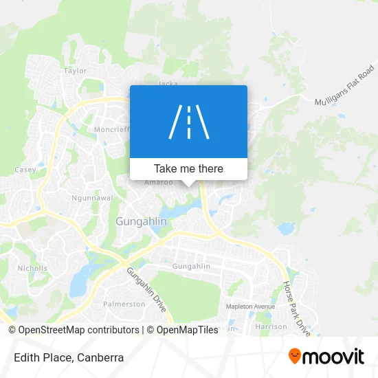 How to get to Edith Place, Canberra by bus or light rail?