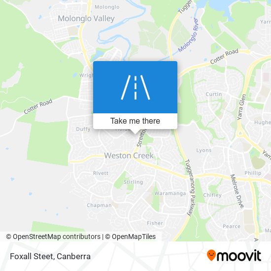 How to get to Foxall Steet in Canberra by Bus?