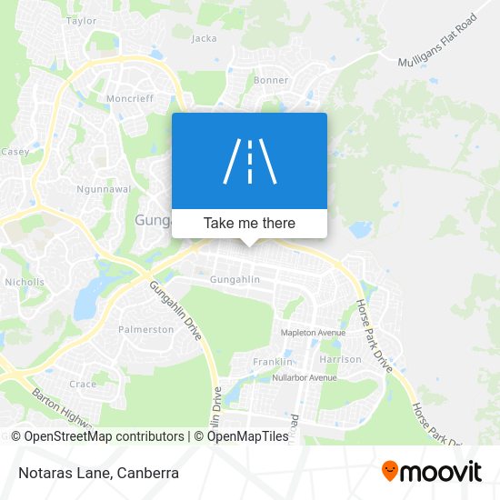 How to get to Notaras Lane, Canberra by bus or light rail?