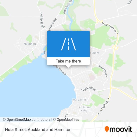 How to get to Huia Street, Auckland and Hamilton by