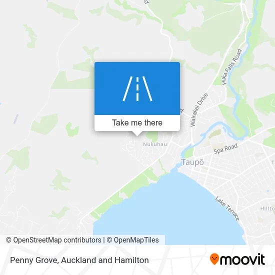 How to get to Penny Grove, Auckland and Hamilton by bus?
