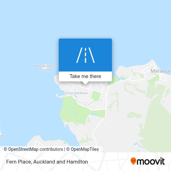 How to get to Fern Place, Beachlands-Maraetai by bus or ferry?