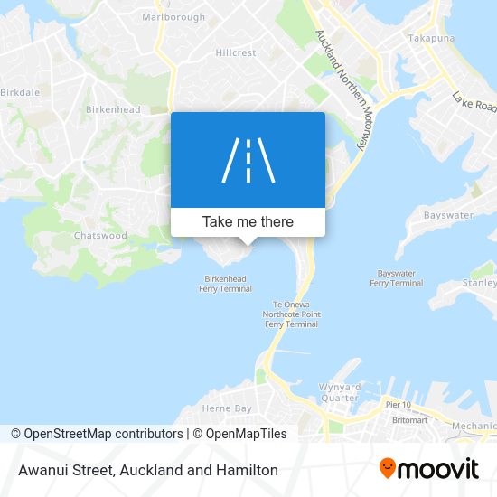 How to get to Awanui Street, Birkenhead East by bus or train?