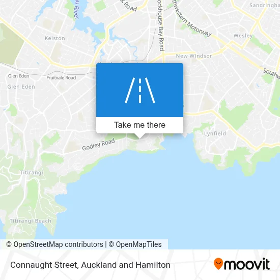 How to get to Connaught Street, Blockhouse Bay by bus or train?
