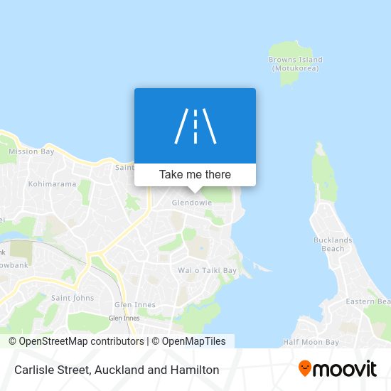 How to get to Carlisle Street, Glendowie by bus or train?