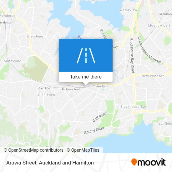 How to get to Arawa Street, New Lynn South by bus or train?