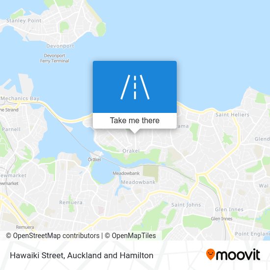 How to get to Hawaiki Street, Orakei North by bus or train?