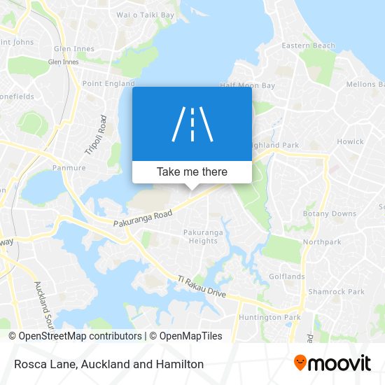 How to get to Rosca Lane, Pakuranga North by bus or train?
