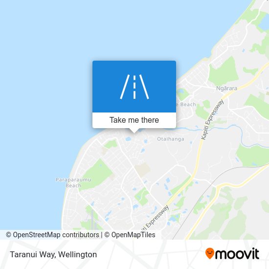 How to get to Taranui Way, Paraparaumu Beach North by bus or train?