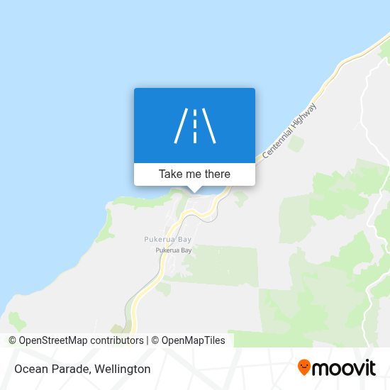 How to get to Ocean Parade, Pukerua Bay by train or bus?