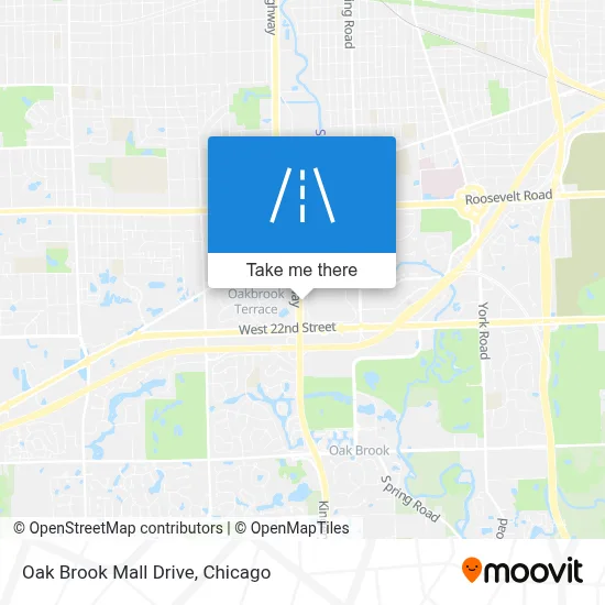 Find the best routes to Oak Brook Mall Drive