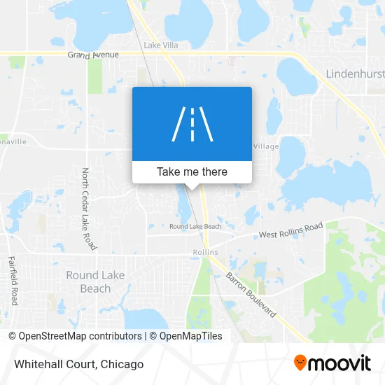 ¿Cómo llegar a Whitehall Court, Round Lake Beach en autobús o tren?