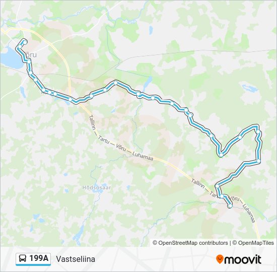 199a Route: Schedules, Stops & Maps - Vastseliina (Updated)