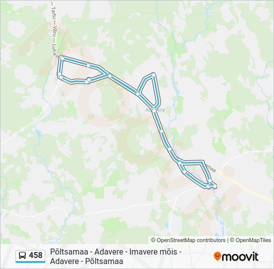 458 Route: Schedules, Stops & Maps - Põltsamaa (Updated)