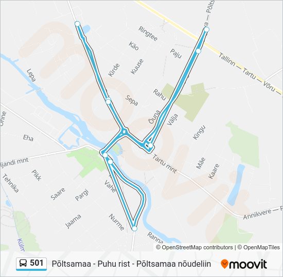 501 Route: Schedules, Stops & Maps - Põltsamaa (Updated)