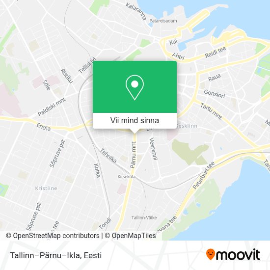 Kuidas saada asukohta Tallinn–Pärnu–Ikla ühissõidukiga buss, tramm või ...