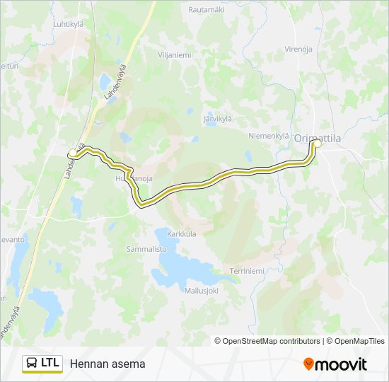 LTL Route: Schedules, Stops & Maps - Hennan asema (Updated)