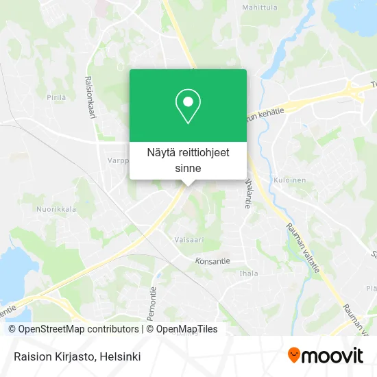 Miten pääset kohteeseen Raision Kirjasto kaupungissa Helsinki ...