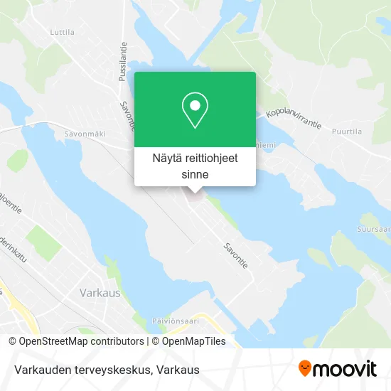 Miten pääset kohteeseen Varkauden terveyskeskus kaupungissa Varkaus ...