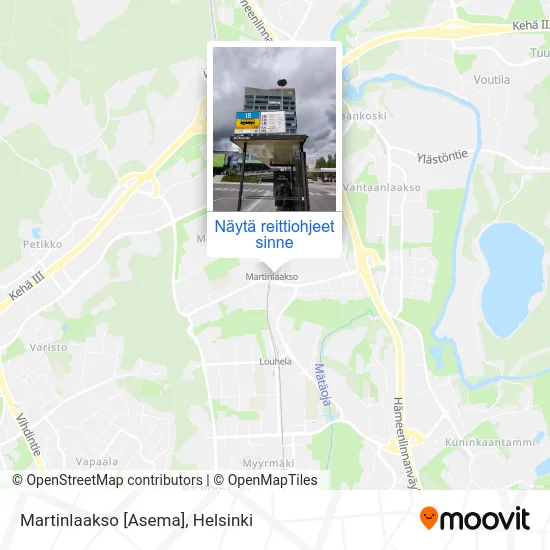 Martinlaakso [Asema] pysäkki - reitit, aikataulut ja hinnat