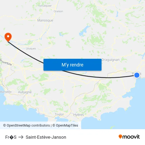 Fr S à Saint-Estève-Janson en transport en commun