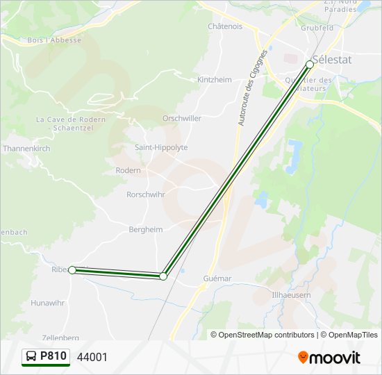 P810 Itinéraire: Horaires, Arrêts & Plan - 44001 (mis à jour)