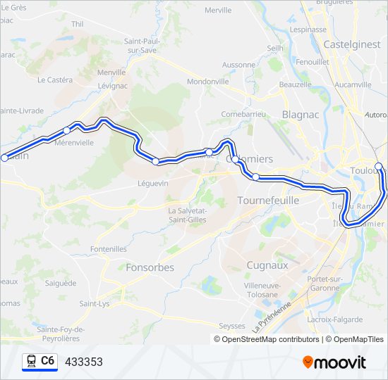 c6 Route: Schedules, Stops & Maps - 433355 (Updated)