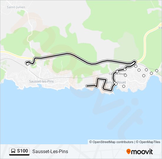 s100 Route: Schedules, Stops & Maps - Sausset-Les-Pins (Updated)
