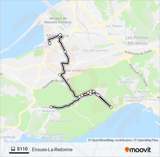 s110 Route: Schedules, Stops & Maps - Ensues-La-Redonne (Updated)