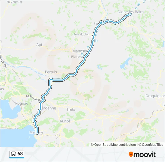 68 Itinéraire: Horaires, Arrêts & Plan - Place Aimé Gassier (mis à jour)