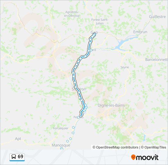 69 Route: Schedules, Stops & Maps - (Updated)