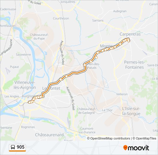 905 Route: Schedules, Stops & Maps - (Updated)