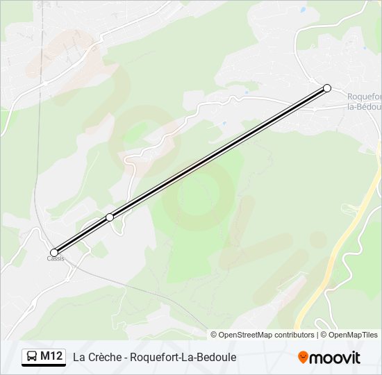 Línea m12: horarios, paradas y mapas - La Crèche - Roquefort-La-Bedoule ...