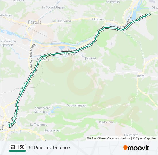 150 Route: Schedules, Stops & Maps - St Paul Lez Durance (Updated)