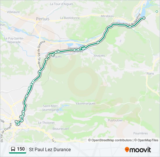150 Route: Schedules, Stops & Maps - St Paul Lez Durance (Updated)