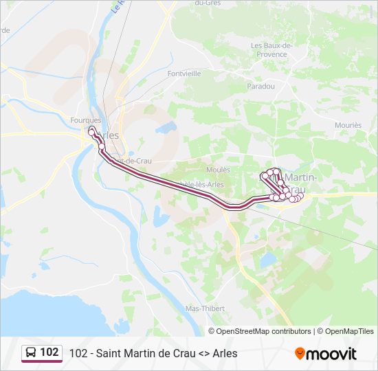 102 Itinéraire: Horaires, Arrêts & Plan - Morel (mis à jour)