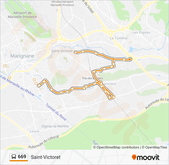 669 Route: Schedules, Stops & Maps - Saint-Victoret (Updated)